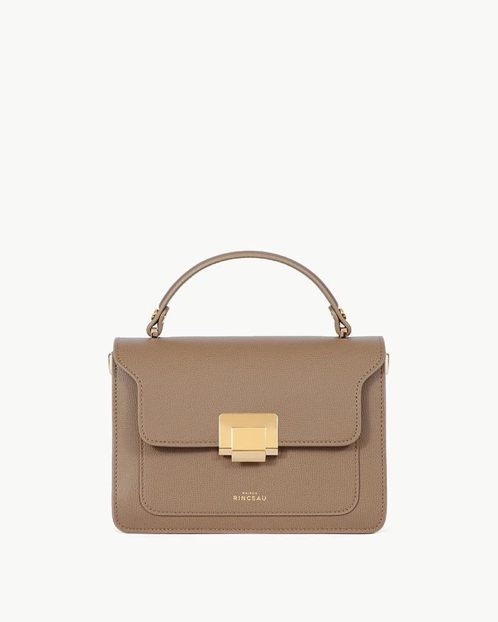 MAISON RINCEAU | Le Petit Apollon Cappuccino Grainé - Leather shoulder bag